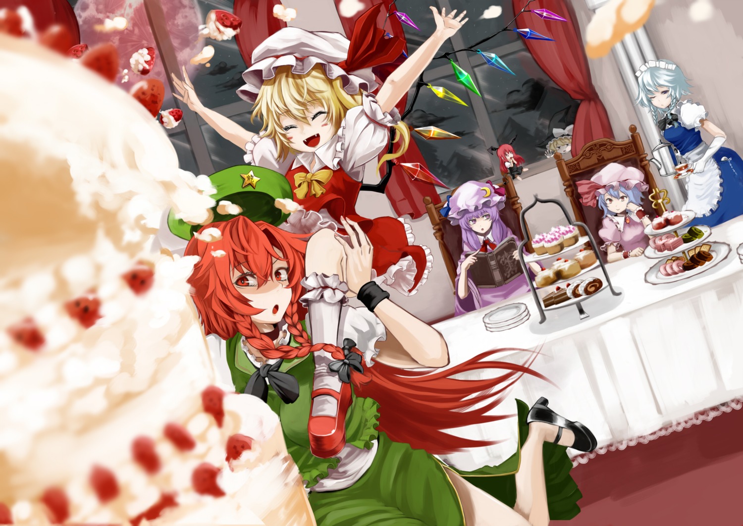 emerane touhou flandre scarlet hong meiling izayoi sakuya kirisame marisa koakuma patchouli ...